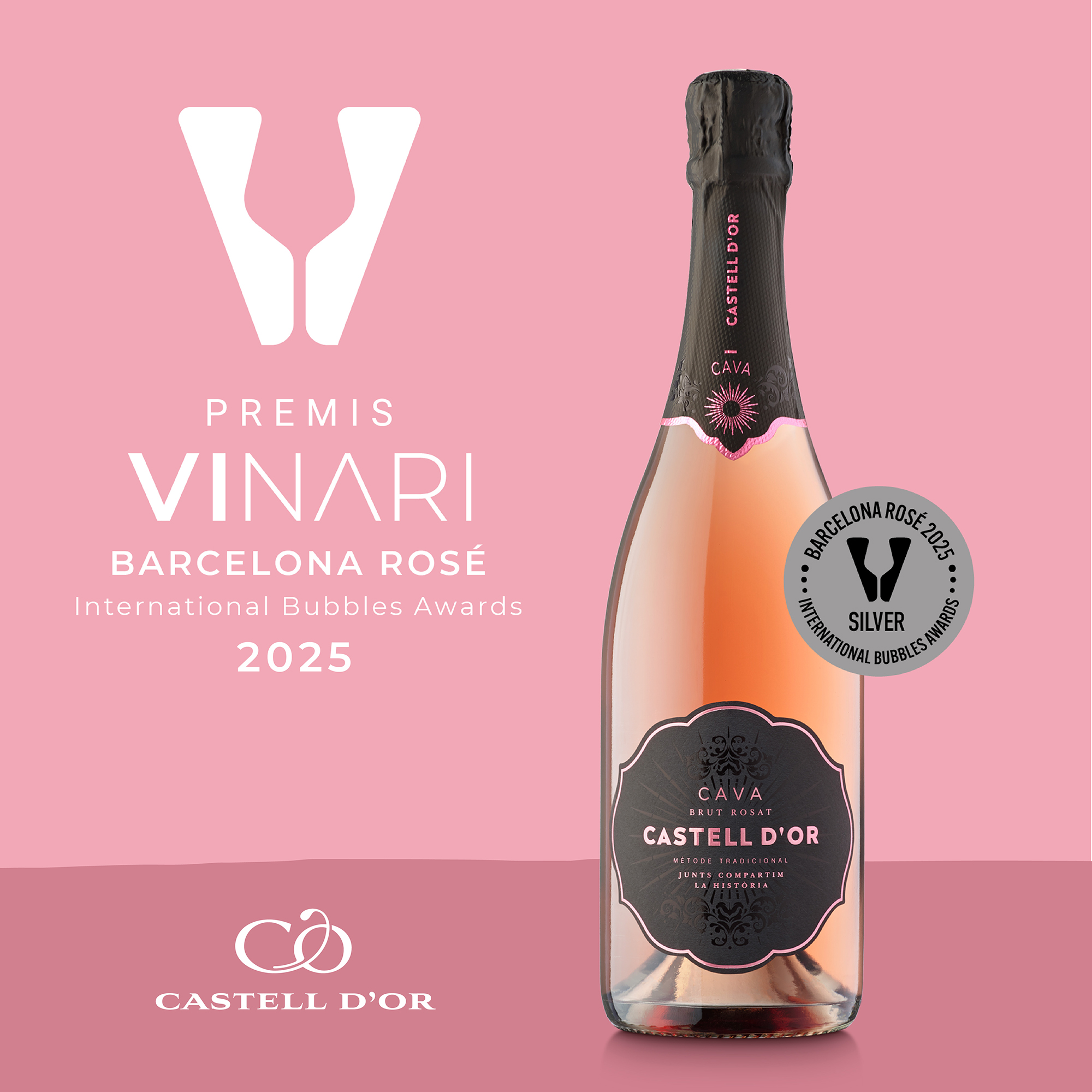 El Cava Castell d'Or Brut Rosado brilla con una nueva medalla.| Castell ...